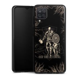 DeinDesign Galaxy A12 Handy Silikon H&uuml;lle Case schwarz Handyh&uuml;lle Tv Show Designs Wikinger Vikings