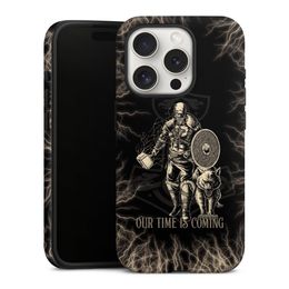 DeinDesign iPhone 15 Pro Handy Panzer Handyh&uuml;lle robuste Outdoor H&uuml;lle Schutzh&uuml;lle matt Wikinger Vikings Tv Show Designs Tough Case