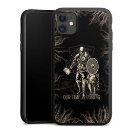 DeinDesign iPhone 11 Handy Premium Silikon H&uuml;lle Handyh&uuml;lle schwarz Case Tv Show Designs Wikinger Vikings Silikon Premium Case