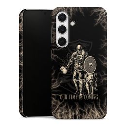 DeinDesign Galaxy S24 Handy Premium Case Smartphone Handyh&uuml;lle Schutzh&uuml;lle gl&auml;nzend Tv Show Designs Wikinger Vikings Premium Case