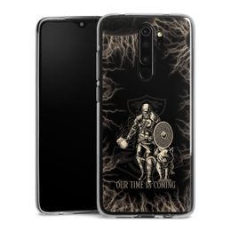 DeinDesign Xiaomi Redmi Note 8 Pro Handy Silikon H&uuml;lle Case transparent Handyh&uuml;lle Wikinger Vikings Tv Show Designs Silikon Case