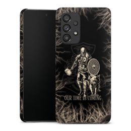DeinDesign Galaxy A53 5G Handy Premium Case Smartphone Handyh&uuml;lle Schutzh&uuml;lle gl&auml;nzend Wikinger Vikings Tv Show Designs Premium Case
