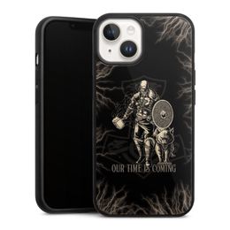 DeinDesign iPhone 14 Handy Gallery Case Handyh&uuml;lle 9H Geh&auml;rtetes Glas R&uuml;ckseite H&uuml;lle Tv Show Designs Wikinger Vikings Gallery Case