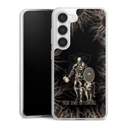 DeinDesign Galaxy S23 Handy Silikon H&uuml;lle Case transparent Handyh&uuml;lle Tv Show Designs Wikinger Vikings Silikon Case