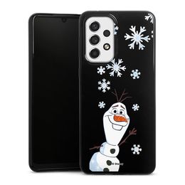 DeinDesign Galaxy A33 5G Handy Slim Case extra d&uuml;nn Silikon Handyh&uuml;lle schwarz H&uuml;lle Disney Frozen Olaf Frozen 2 Silikon Slim Case