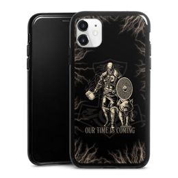 DeinDesign iPhone 11 Handy Silikon H&uuml;lle Case schwarz Handyh&uuml;lle Wikinger Vikings Tv Show Designs