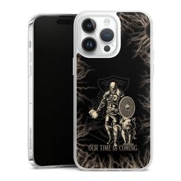 DeinDesign iPhone 14 Pro Max Handy Silikon H&uuml;lle Case transparent Handyh&uuml;lle Wikinger Vikings Tv Show Designs Silikon Case