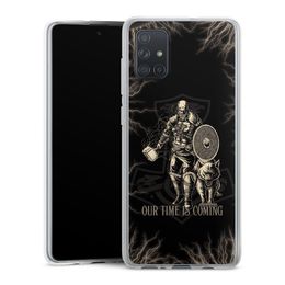 DeinDesign Galaxy A71 Handy Silikon H&uuml;lle Case transparent Handyh&uuml;lle Tv Show Designs Wikinger Vikings Silikon Case