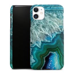 DeinDesign iPhone 11 Handy Premium Case Smartphone Handyh&uuml;lle Schutzh&uuml;lle matt Stone Blue Marble Premium Case