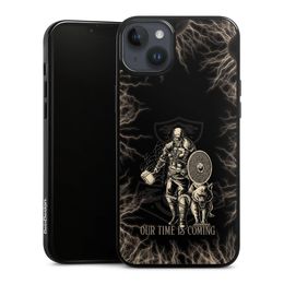 DeinDesign iPhone 14 Plus Handy Silikon H&uuml;lle Case schwarz Handyh&uuml;lle Wikinger Vikings Tv Show Designs
