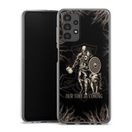 DeinDesign Galaxy A13 4G Handy Silikon H&uuml;lle Case transparent Handyh&uuml;lle Tv Show Designs Wikinger Vikings Silikon Case