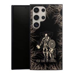 DeinDesign Galaxy S24 Ultra Handy Silikon H&uuml;lle Case schwarz Handyh&uuml;lle Tv Show Designs Wikinger Vikings