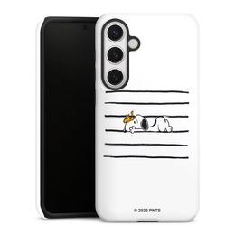 DeinDesign Galaxy S24+ Handy Panzer Handyh&uuml;lle robuste Outdoor H&uuml;lle Schutzh&uuml;lle gl&auml;nzend Snoopy Dog Peanuts Tough Case