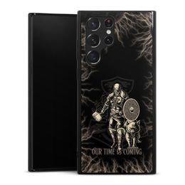 DeinDesign Galaxy S22 Ultra Handy Silikon H&uuml;lle Case schwarz Handyh&uuml;lle Tv Show Designs Wikinger Vikings