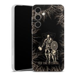 DeinDesign Galaxy S24 FE 5G Handy Silikon H&uuml;lle Case transparent Handyh&uuml;lle Tv Show Designs Wikinger Vikings Silikon Case