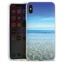 DeinDesign iPhone Xs Max Handy Silikon H&uuml;lle Case transparent Handyh&uuml;lle Urlaub Sky Ocean Silikon Case