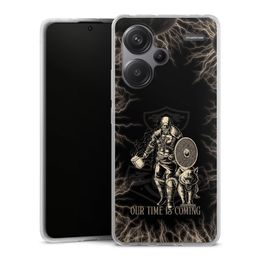 DeinDesign Xiaomi Redmi Note 13 Pro Plus Handy Silikon H&uuml;lle Case transparent Handyh&uuml;lle Tv Show Designs Wikinger Vikings Silikon Case