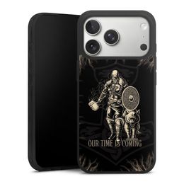 DeinDesign iPhone 17 Pro Max Handy Premium Silikon H&uuml;lle Handyh&uuml;lle schwarz Case Wikinger Vikings Tv Show Designs Silikon Premium Case