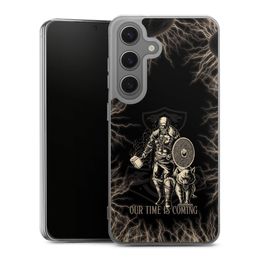 DeinDesign Galaxy S25 Handy Silikon H&uuml;lle Case transparent Handyh&uuml;lle Tv Show Designs Wikinger Vikings Silikon Case