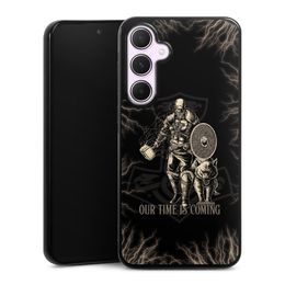 DeinDesign Galaxy A55 5G Handy Silikon H&uuml;lle Case schwarz Handyh&uuml;lle Tv Show Designs Wikinger Vikings