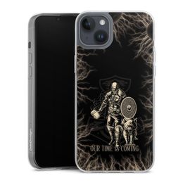 DeinDesign iPhone 14 Plus Handy Silikon H&uuml;lle Case transparent Handyh&uuml;lle Wikinger Vikings Tv Show Designs Silikon Case