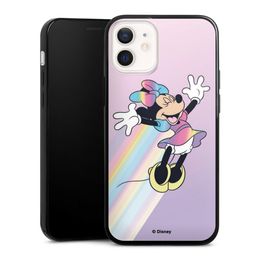 DeinDesign iPhone 12 mini Handy Slim Case extra d&uuml;nn Silikon Handyh&uuml;lle schwarz H&uuml;lle Official Licensed Product Disney Minnie Mouse Silikon Slim Case