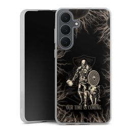 DeinDesign Galaxy S25 FE Handy Silikon H&uuml;lle Case transparent Handyh&uuml;lle Wikinger Vikings Tv Show Designs Silikon Case