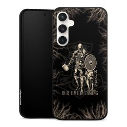 DeinDesign Galaxy S23 FE Handy Silikon H&uuml;lle Case schwarz Handyh&uuml;lle Tv Show Designs Wikinger Vikings
