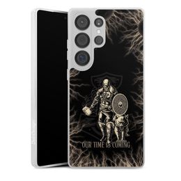DeinDesign Galaxy S25 Ultra Handy Slim Case Silikon Handyh&uuml;lle transparent H&uuml;lle extra d&uuml;nn Tv Show Designs Wikinger Vikings Silikon Slim Case