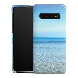 DeinDesign Galaxy S10 Handy Premium Case Smartphone Handyh&uuml;lle Schutzh&uuml;lle gl&auml;nzend Urlaub Sky Ocean Premium Case