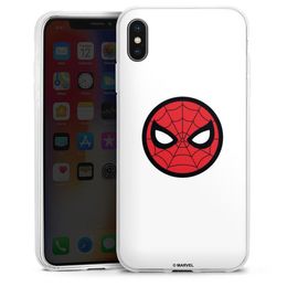 DeinDesign iPhone Xs Max Handy Silikon H&uuml;lle Case transparent Handyh&uuml;lle Merchandise Marvel Spiderman Silikon Case