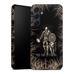DeinDesign Galaxy A55 5G Handy Premium Case Smartphone Handyh&uuml;lle Schutzh&uuml;lle gl&auml;nzend Wikinger Vikings Tv Show Designs Premium Case