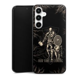 DeinDesign Galaxy A35 5G Handy Silikon H&uuml;lle Case schwarz Handyh&uuml;lle Tv Show Designs Wikinger Vikings