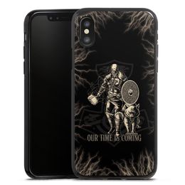DeinDesign iPhone X Handy Silikon H&uuml;lle Case schwarz Handyh&uuml;lle Tv Show Designs Wikinger Vikings