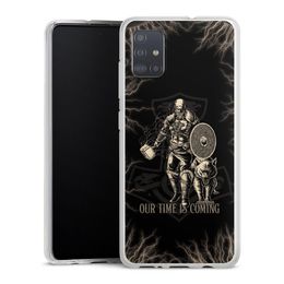 DeinDesign Galaxy A51 Handy Silikon H&uuml;lle Case transparent Handyh&uuml;lle Tv Show Designs Wikinger Vikings Silikon Case