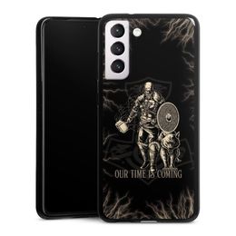 DeinDesign Galaxy S21 FE 5G Handy Silikon H&uuml;lle Case schwarz Handyh&uuml;lle Wikinger Vikings Tv Show Designs