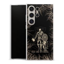 DeinDesign Galaxy S24 Ultra Handy Silikon H&uuml;lle Case transparent Handyh&uuml;lle Tv Show Designs Wikinger Vikings Silikon Case