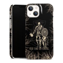 DeinDesign iPhone 13 Mini Handy Premium Case Smartphone Handyh&uuml;lle Schutzh&uuml;lle gl&auml;nzend Wikinger Vikings Tv Show Designs Premium Case