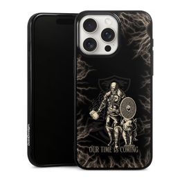 DeinDesign iPhone 15 Pro Max Handy Silikon H&uuml;lle Case schwarz Handyh&uuml;lle Tv Show Designs Wikinger Vikings