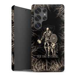 DeinDesign Galaxy S25 Ultra Handy Premium Case Smartphone Handyh&uuml;lle Schutzh&uuml;lle gl&auml;nzend Tv Show Designs Wikinger Vikings Premium Case