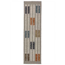 KADIMA DESIGN WOLLTEPPICH ALDER, geometrisch, Bunt, 80 x 300 cm