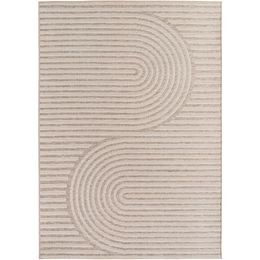 KADIMA DESIGN TEPPICH Outdoor VENTOUX in Beige, im Boho-Stil, 240 x 340 cm