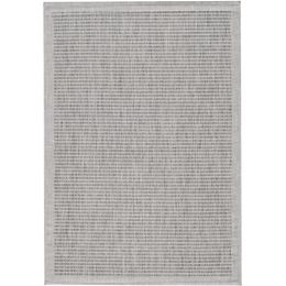 KADIMA DESIGN TEPPICH Outdoor DAFNE in Grau, einfarbig, 140 x 200 cm