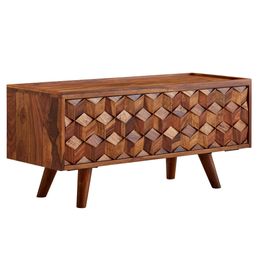KADIMA DESIGN LOWBOARD Massivholz Landhausstil Modell Oasis f&uuml;r Fernseher bis 50 Zoll mit Kabeldurchlass