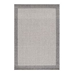 KADIMA DESIGN TEPPICH Outdoor LIRIA in Creme, mit Bord&uuml;re, aus Polypropylen, 80 x 250 cm