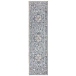 KADIMA DESIGN TEPPICH Waschbar HALD, klassisch im Vintage-Stil, T&uuml;rkis, 60 x 230 cm