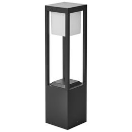 Beliani SOLAR-LED-POLLERLEUCHTE Schwarz Loon