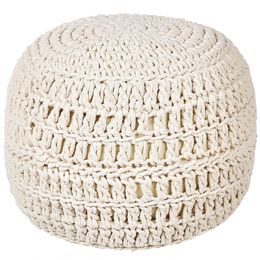 Beliani POUF Beige Arpatu