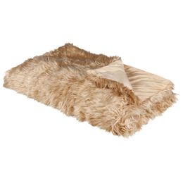 Beliani TAGESDECKE Braun 150 x 200 cm Delice