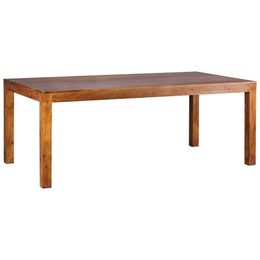 KADIMA DESIGN ESSTISCH Massivholz Akazie Rechteckig Handgefertigt NAKO, Braun 200x100x76 cm